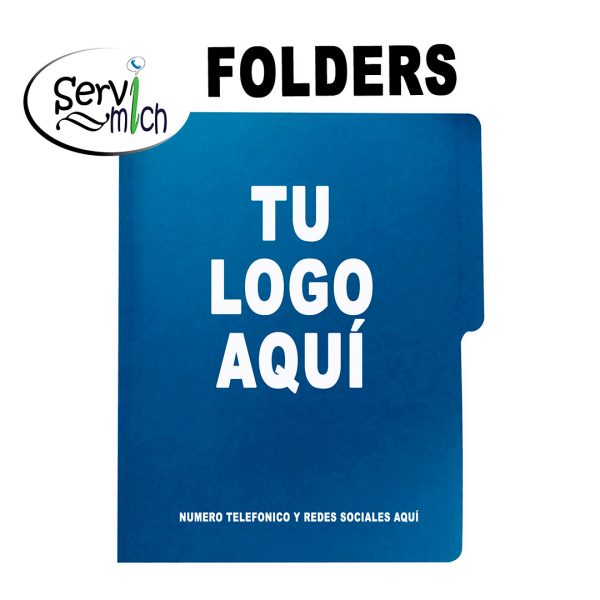 Folder Carta de cartulina personalizado (1 tinta) – SERVIMICH, su mejor ...